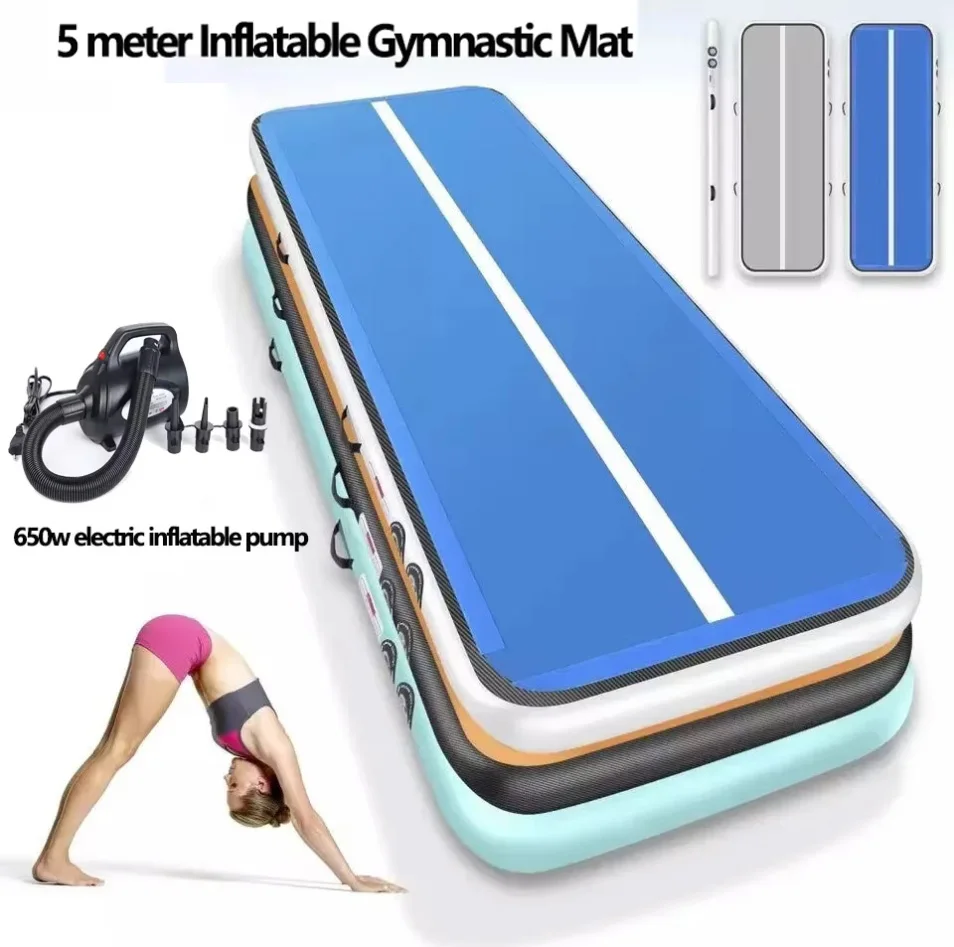 5m Gymnastics Inflatable Air Track Professional Gym Sports Yoga Mat ...
