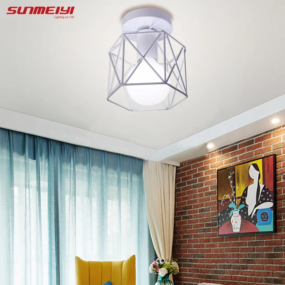 Modern-Nordic-White-LED-Ceiling-Light-Lighting-Industrial-Vintage-Loft ...
