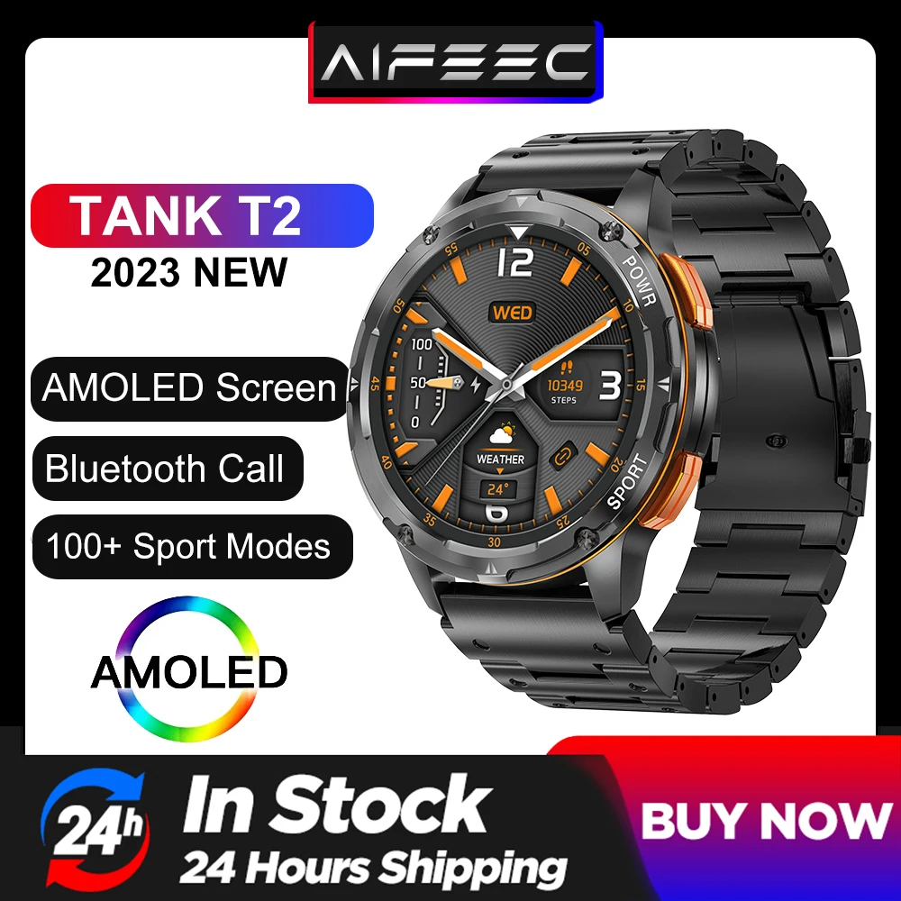 Military-Smartwatch-TANK-T2-Ultra-AMOLED-Smart-Watch-Bluetooth-Call ...