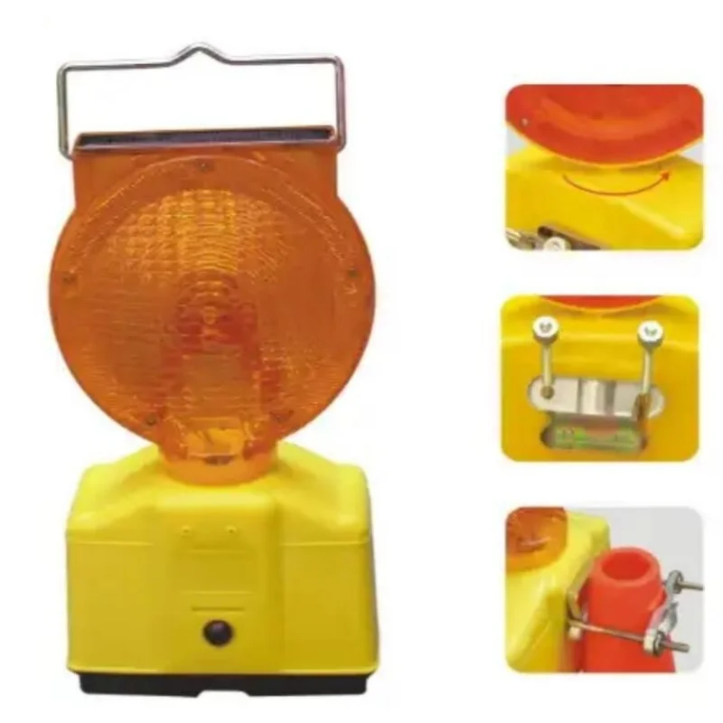 Solar Emergency Beacon Light Traffic Safety Flashing Warning Light Road ...