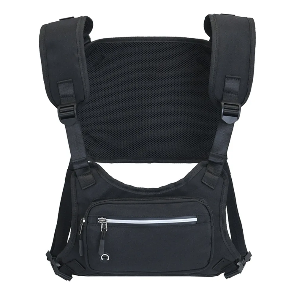 Unisex-Tactics-Vest-Bags-Front-Back-Reflective-Stripe-Hip-Hop-Sports ...