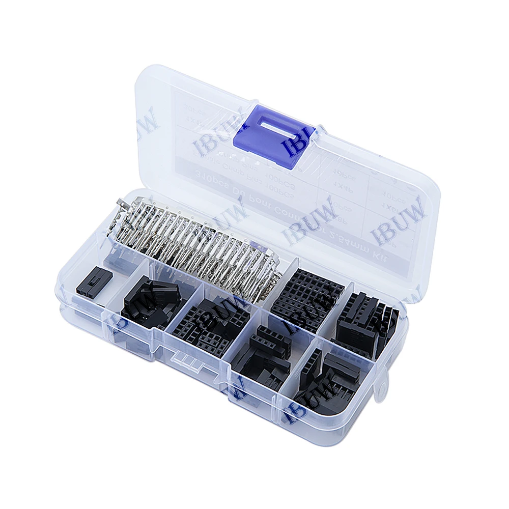 310PCS/BOX 2.54mm Male+Female Dupont Wire Jumper Line Cable 1-8 Pin ...