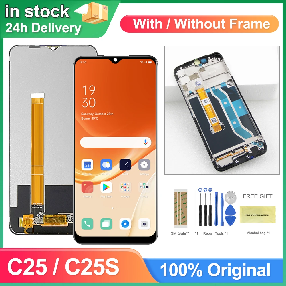 Screen-for-Oppo-Realme-C25-RMX3193-RMX3191-Lcd-Display-Digital-Touch ...