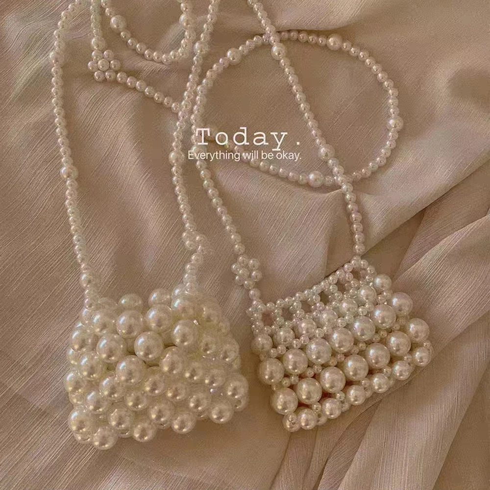 Fairy-Coin-Small-Bags-Hand-Woven-Beaded-Pearl-Fish-Skin-Hand-Bags-For ...