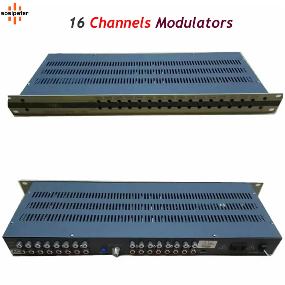 av to rf Modulator 16 in1 CATV modulator interval channels tv match set ...