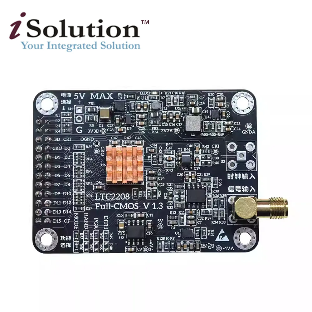 LTC2208 High-Speed ADC Module with 130M Sampling Rate and Single ...