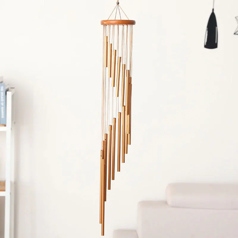 Carillons éoliens,Silver 90cm-18 Tubes--Carillons Éoliens Suspendus De ...
