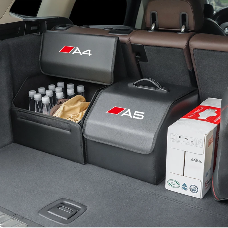 Car-Trunk-Storage-Bag-Leather-Camping-Box-Collapsible-For-Audi-SQ5-RSQ3 ...