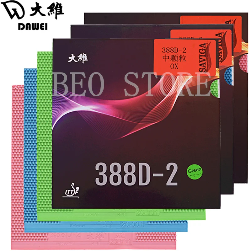 Original Dawei 388D-2 ITTF Green Blue Table Tennis Rubber Long Pimples ...