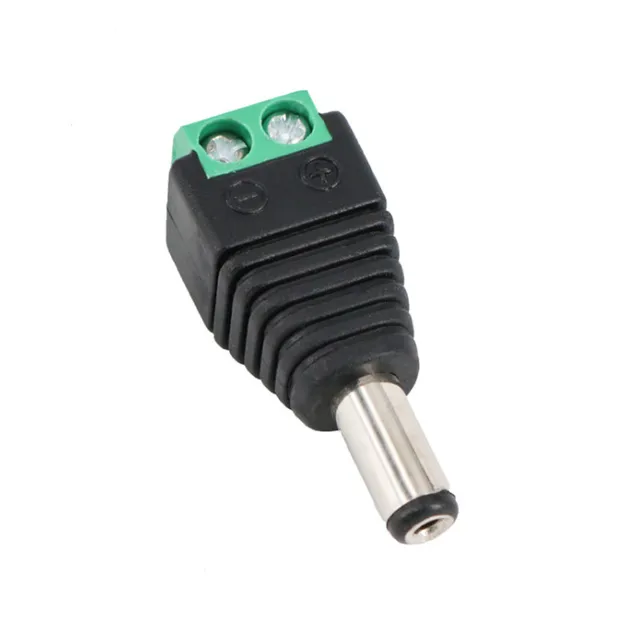 5pcs 12V 2.1 x 5.5mm DC Power Male Female Plug Jack Adapter Connector ...