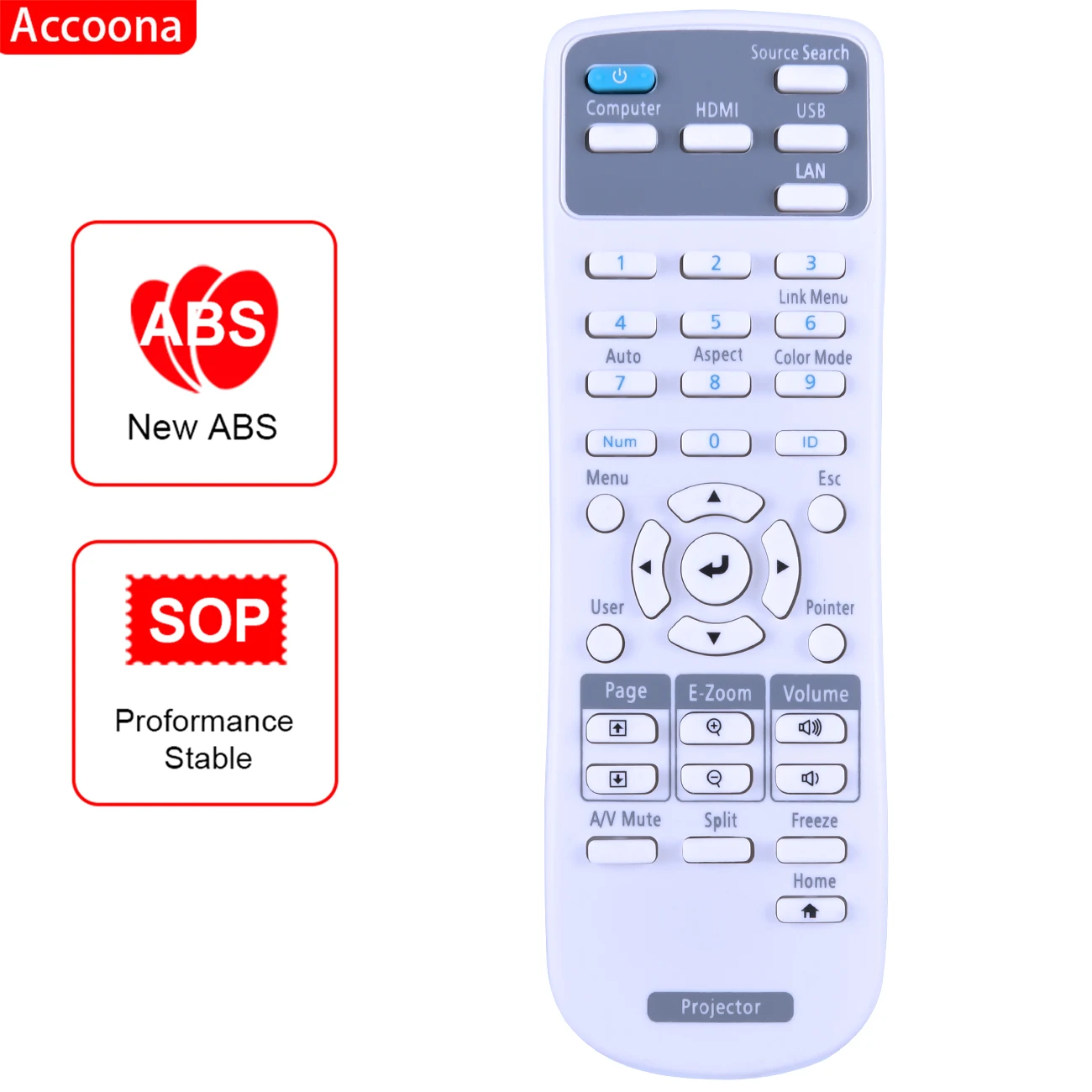 Remote Control fit for EPSON 218906000 POWERLITE L500W L510U L610 L400U ...