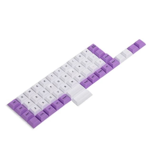 YMDK Dye Sub 1.4mm PBT DSA Keycap For MX Switches 40% Keyboard Planck ...