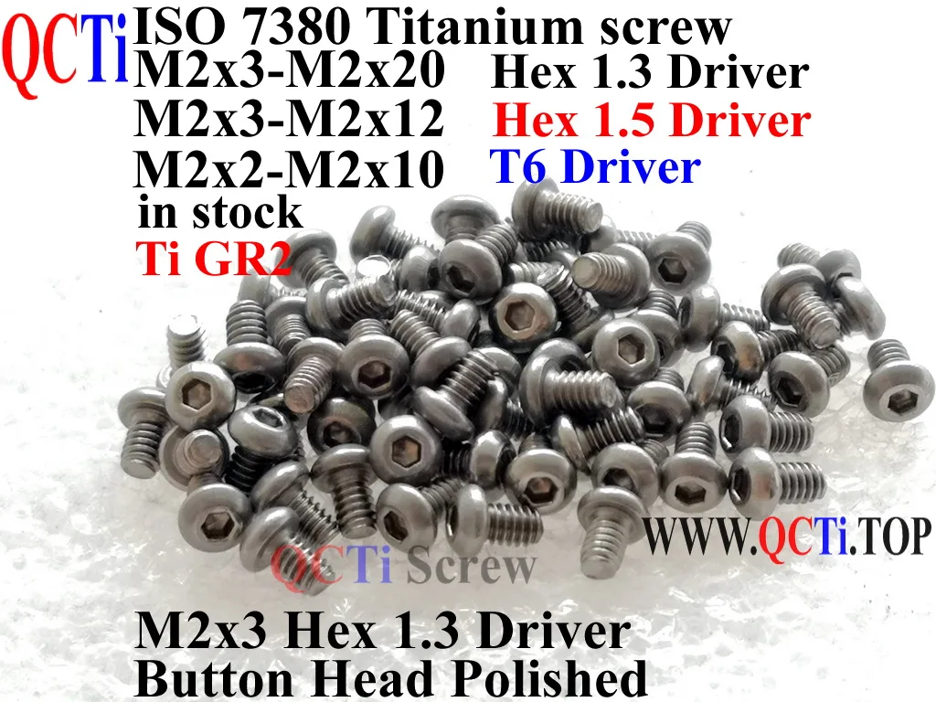 Button-Head-M2-Titanium-screws-M2x3-M2x4-M2x5-M2x6-M2x7-M2x8-M2x10 ...