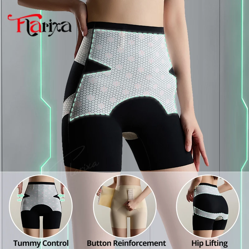 Flarixa High Waist Tummy Control Body Shaper Flat Belly Reducing ...
