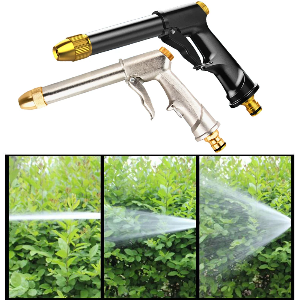 High Pressure Garden Spray Gun, Brass Nozzle, Heavy Duty Water Gun ...