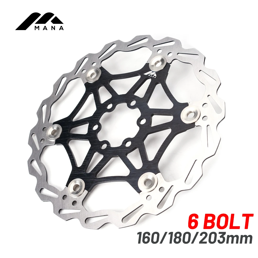 MANA-6-Bolt-Bicycle-Float-Disc-Brake-160-180-203MM-Steel-Brake-Edge-for ...