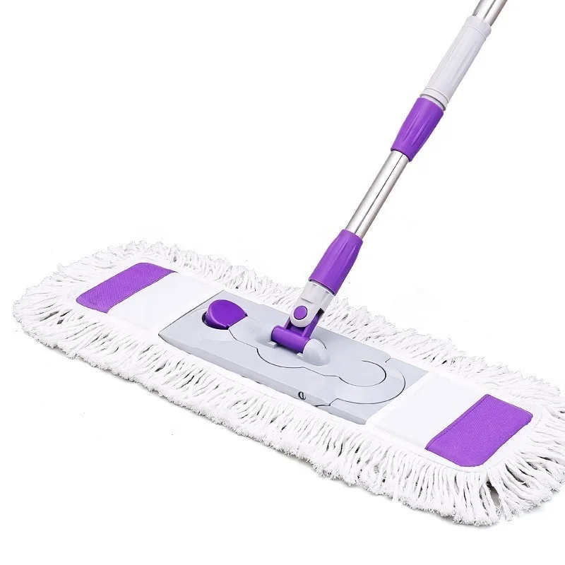 Large-size-mop-flat-household-tile-floor-cotton-thread-rotation-hand ...