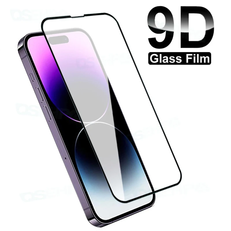 9D Anti-Burst Tempered Glass For Apple iPhone 14 Plus 13 12 11 Pro Max ...