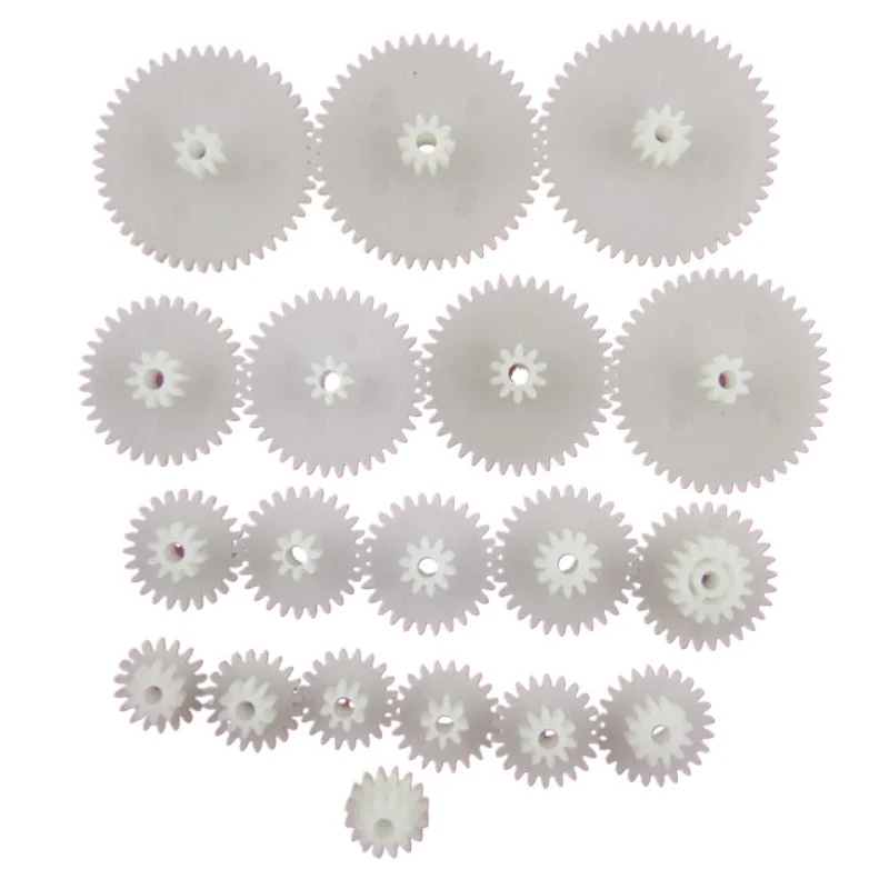 19pcs/lot General Plastic Gear Set Double Deck Deceleration DIY model ...