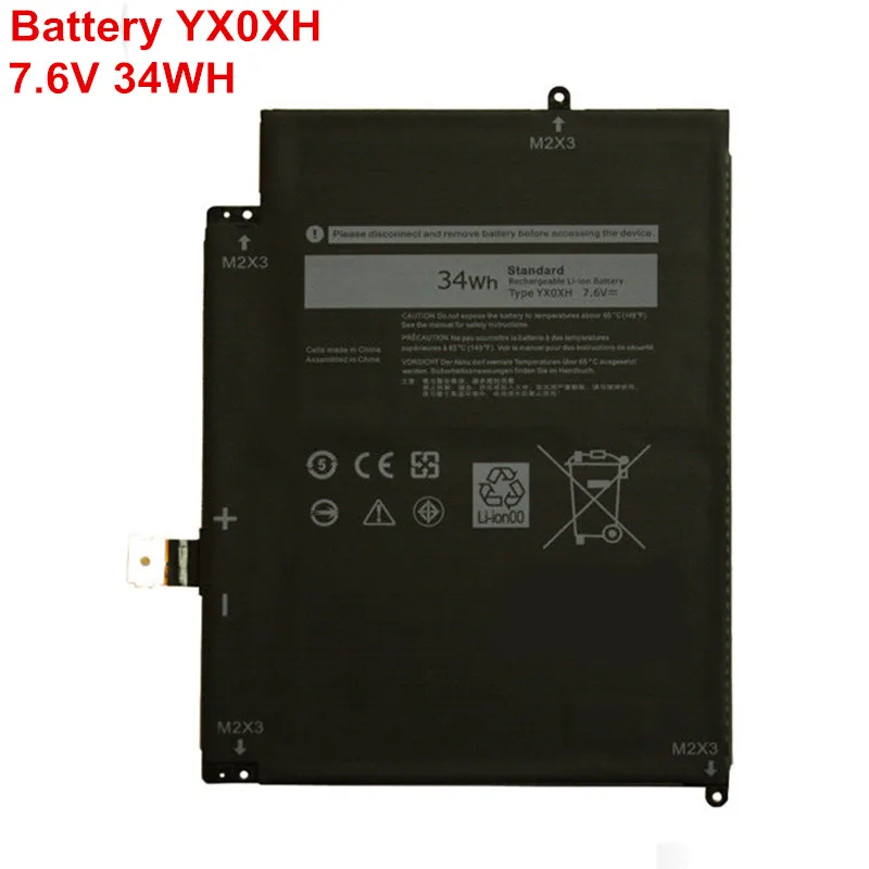 New Genuine Original 7.6V 34Wh YX0XH Laptop Battery For Dell Latitude ...