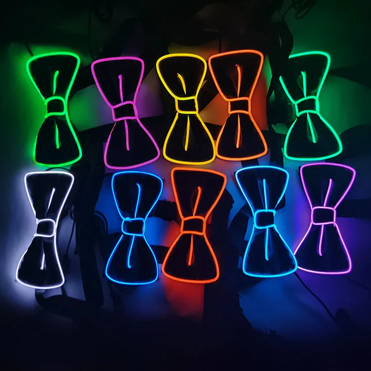LED-Light-Up-Mens-Bow-Tie-Necktie-Luminous-Flashing-For-Dance-Party ...