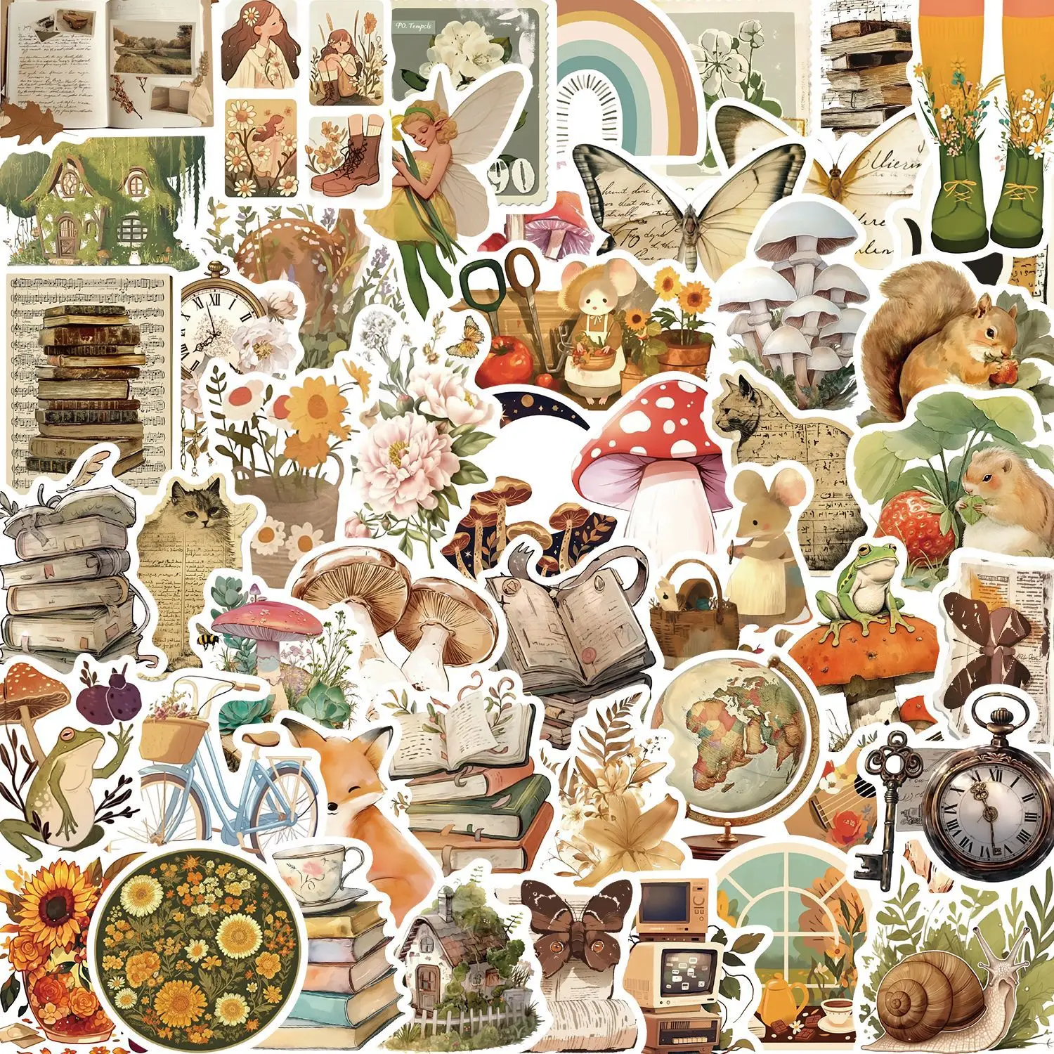 10-30-50pcs-INS-Modern-Style-Aesthetics-Stickers-Vintage-Decal-For-DIY ...