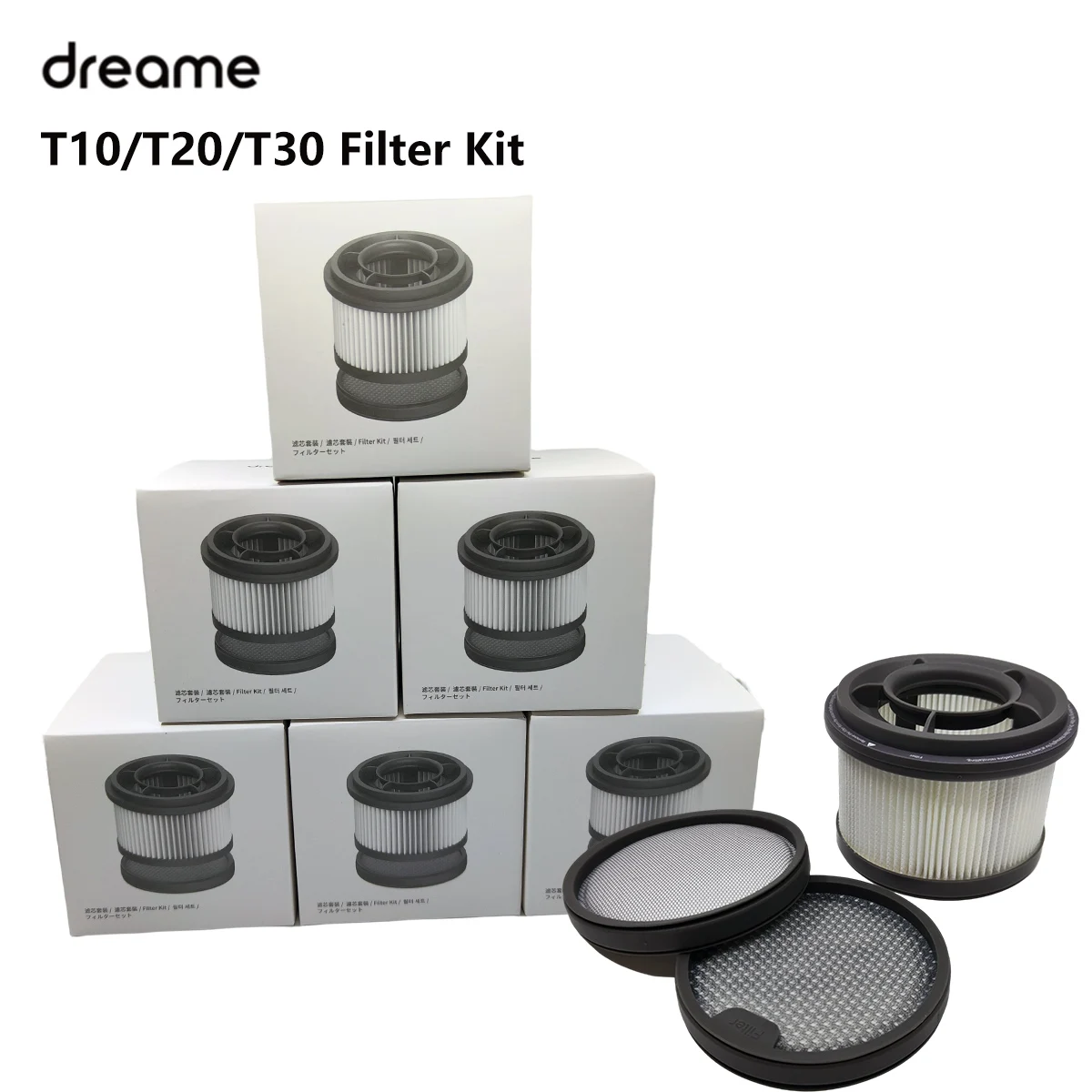 Original Dreame T10/T20/T30 Handheld Vacuum Cleaner Accessories Filter ...