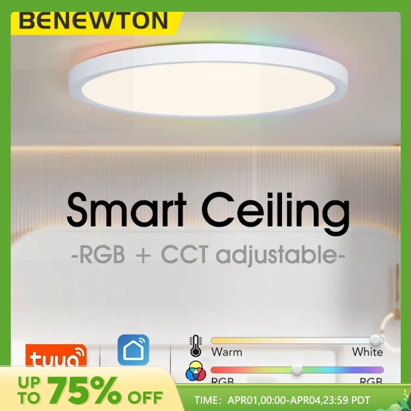 BENEWTON-TUYA-Ceiling-Lamp-Room-Decor-Led-Light-RGB-APP-Voice-Control ...