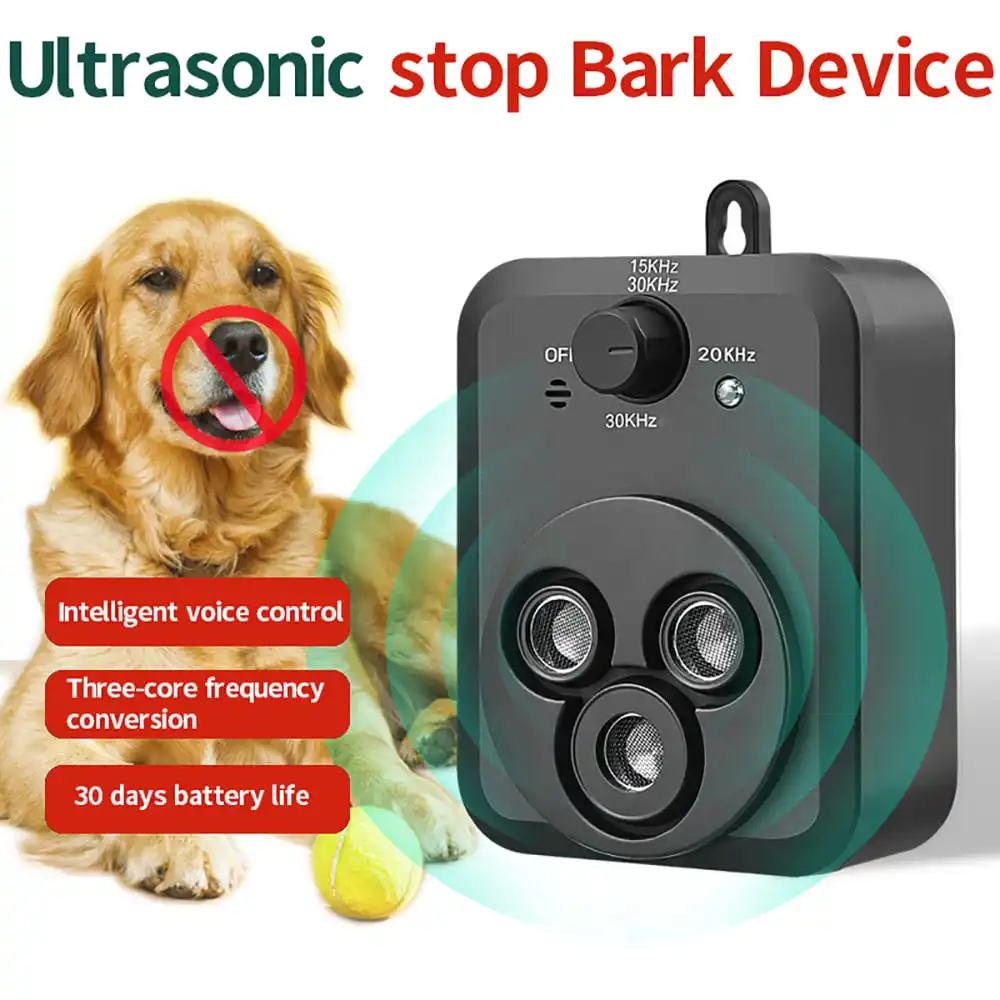 Anti-barking device Automatic bark control with 3 frequencies ...