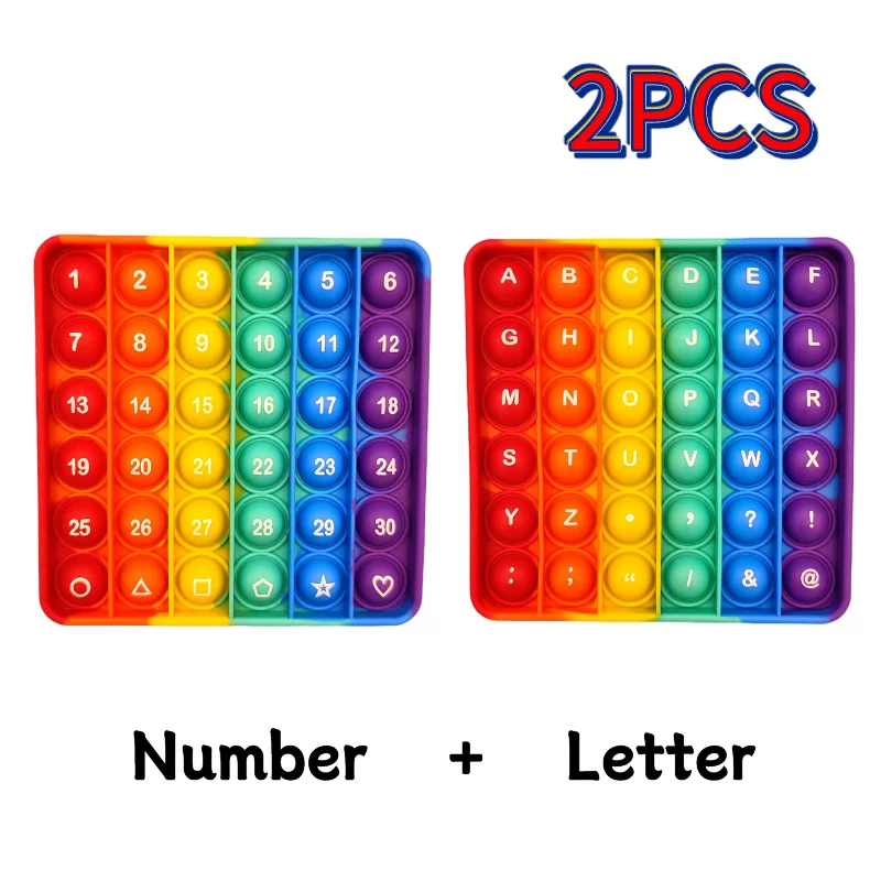 Rainbow-Fidget-Toys-Letter-A-Z-Number-1-30-Printed-Early-Education-Toys ...