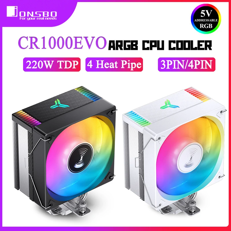 JONSBO-CR-1000-EVO-CPU-Cooler-4-Heat-pipes-TDP-220W-Computer-Cooling ...