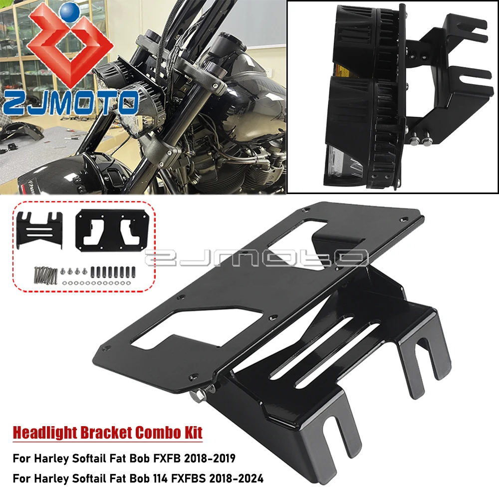 For-Baja-Designs-Dual-LP4-Lighting-Motorcycle-Headlight-Bracket-Mount ...