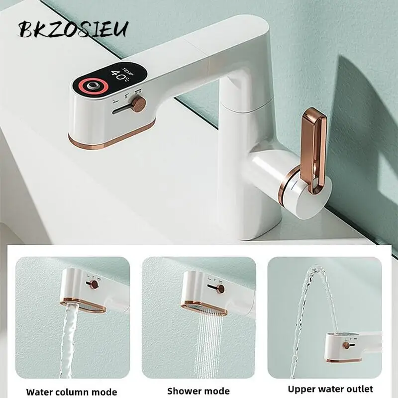 Bkzosieu Multifunctional Bathroom Faucets Pull Out Basin Mixer Sink ...