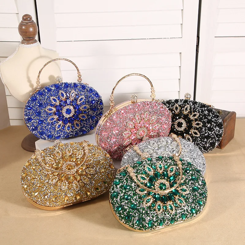Beaded-Sequin-Design-Flower-Clutch-Evening-Purse-for-Women-Crystal ...