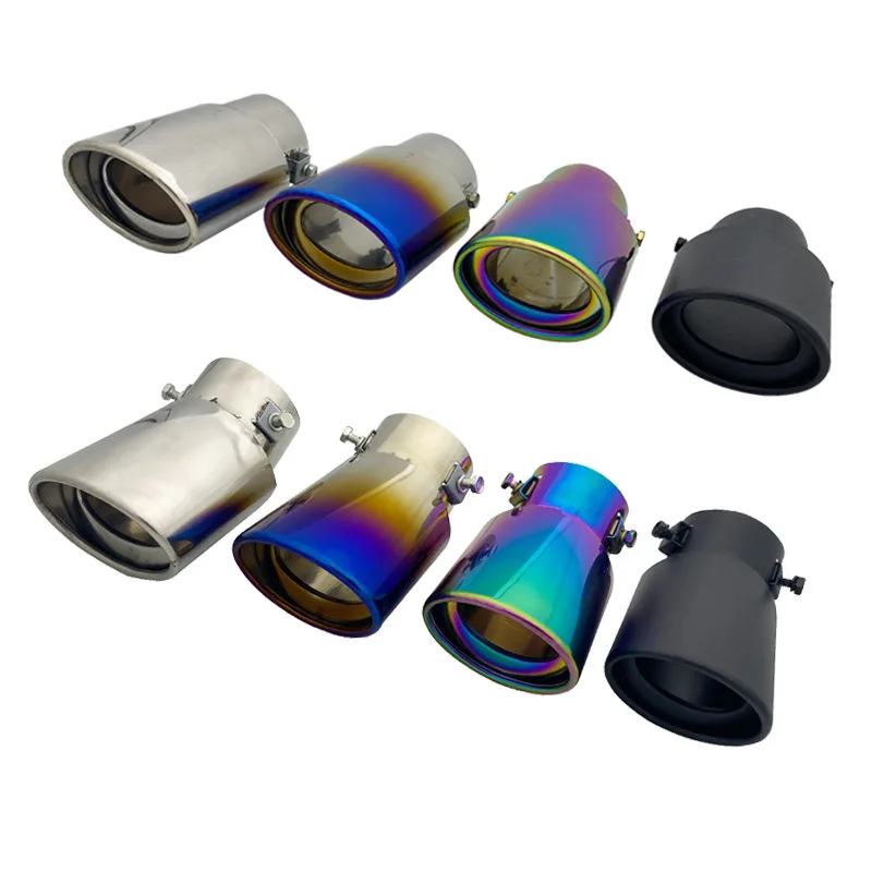 Universal-Car-Exhaust-Muffler-Tip-Round-Stainless-Steel-Car-Modified ...