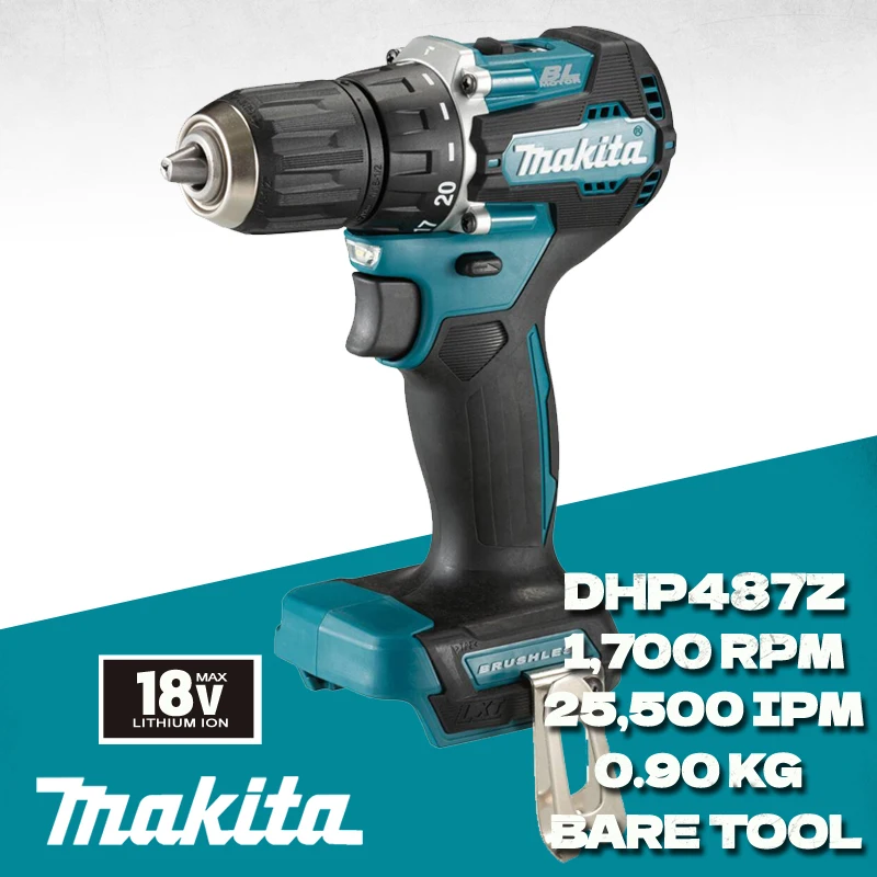 Makita DHP487Z Cordless Impact Drill 18V LXT Brushless Motor Compact ...