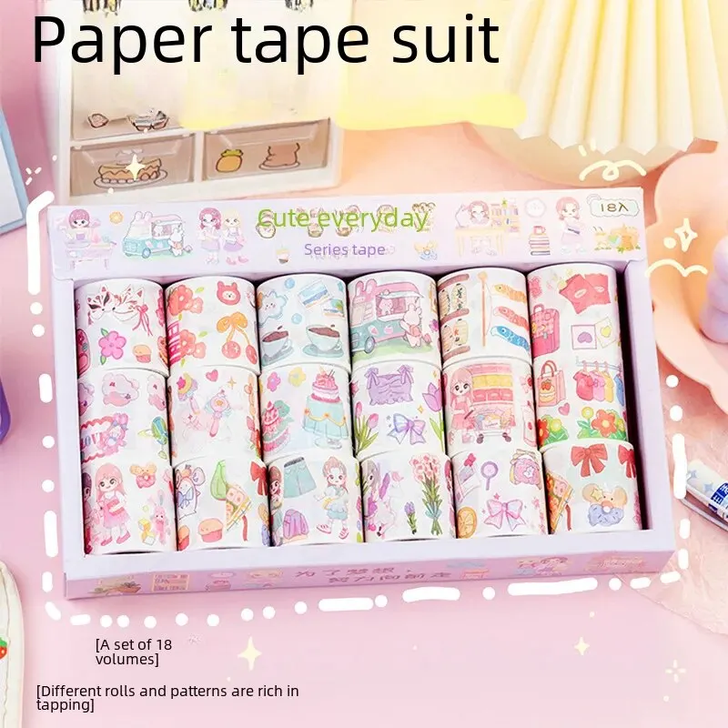 Small Cute Cartoon Diy Handbook Stickers Paper Materials Decorative ...