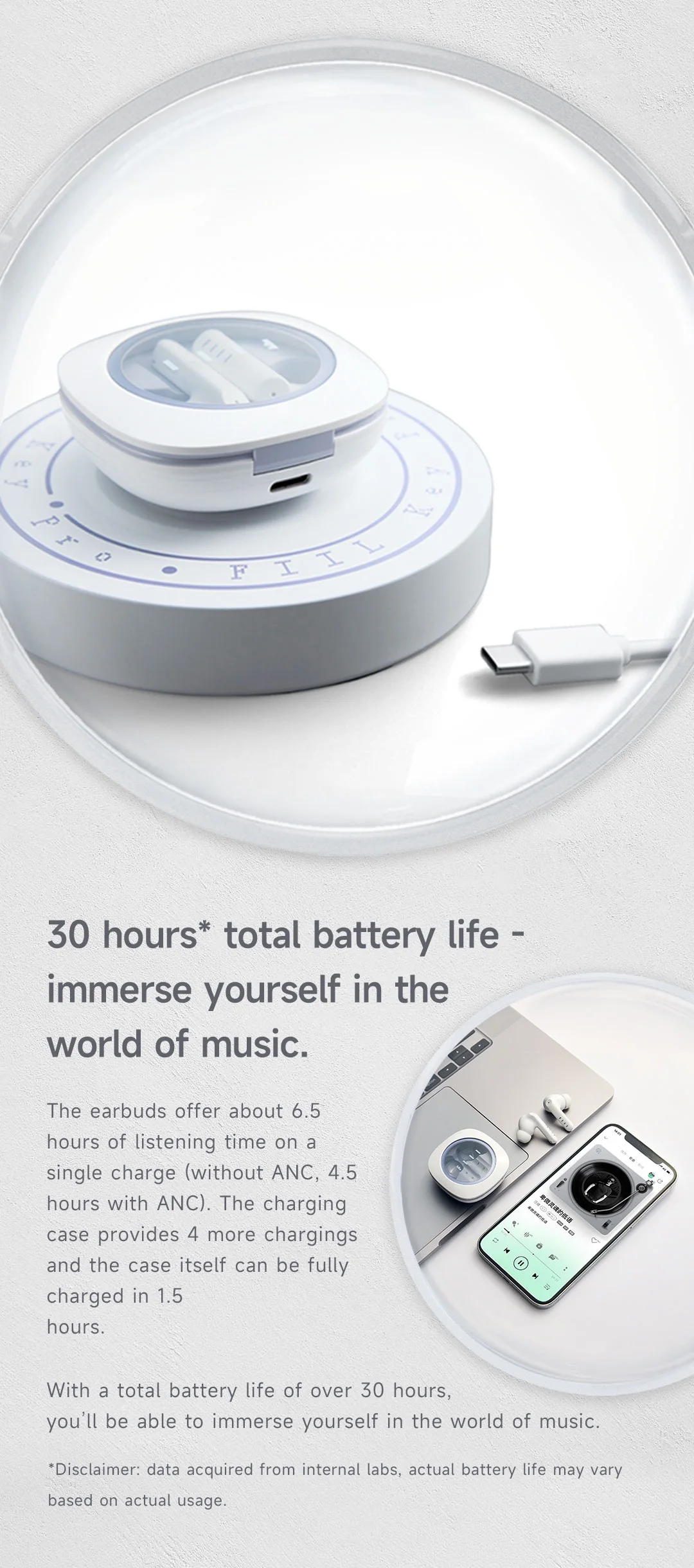 FIIL Key Pro Wireless Bluetooth 5.4 TWS Earphones with 40dB ANC Active ...