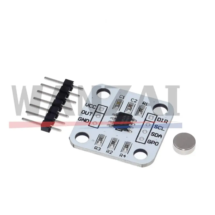 1pcs AS5600 magnetic encoder magnetic induction angle measurement ...