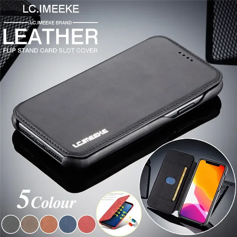 LC-imeeke-Magnetic-Flip-Leather-Phone-Case-For-iPhone-13-12-11-14-15 ...