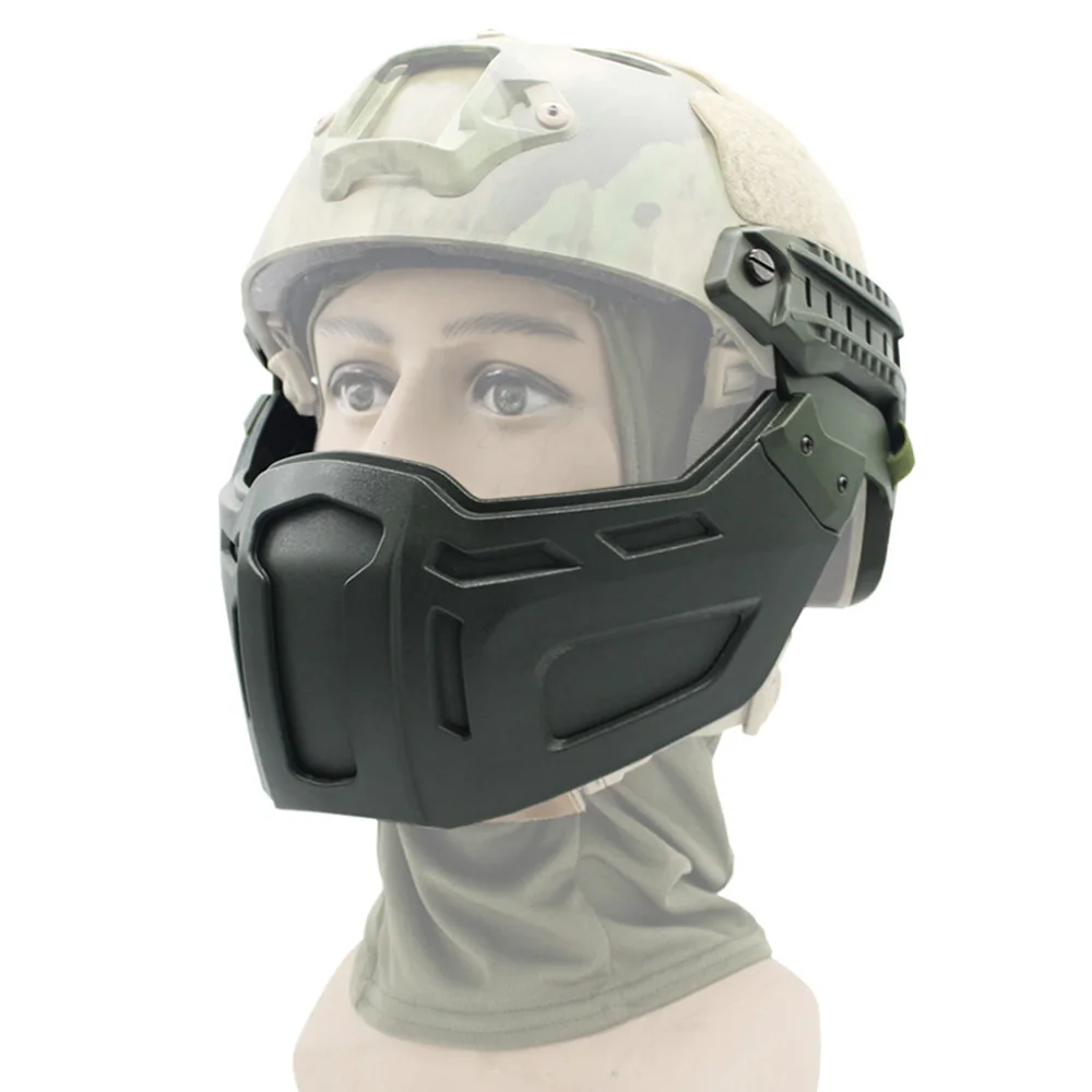 Tactical FAST Helmet Mask Hunting Airsoft Paintball Protective Half ...