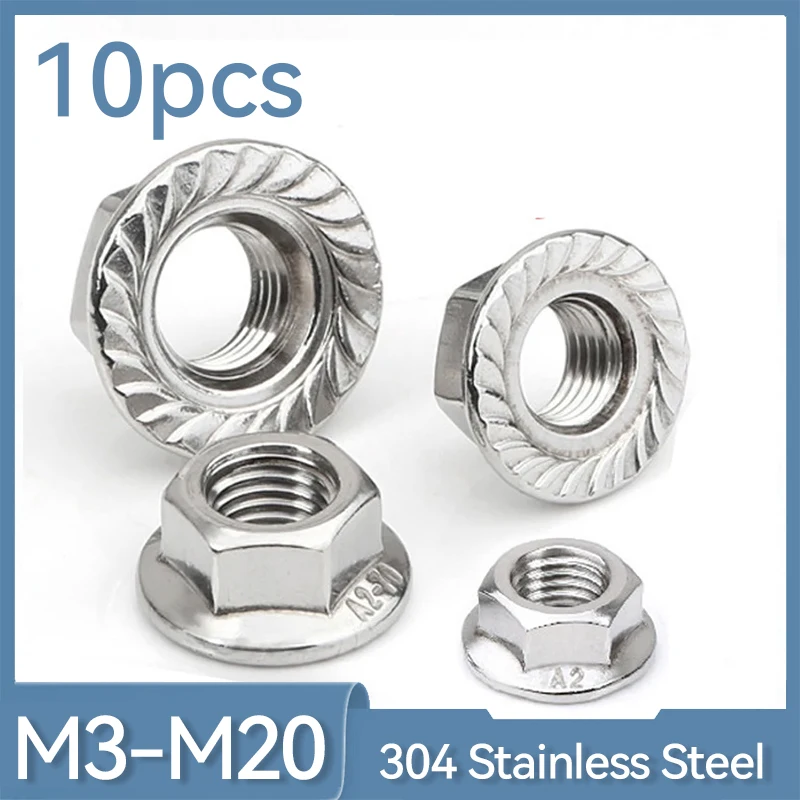 10PCS-LOT-M3-M4-M5-M6-M8-M10-M12-M14-M16-M20-304-Stainless-Steel ...