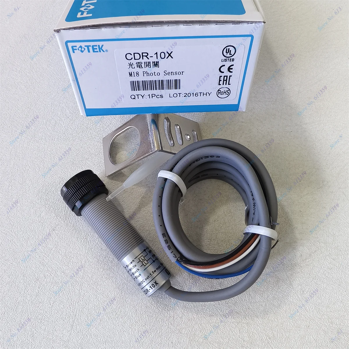 CDR-10X-FOTEK-New-M18-TUBULAR-TYPE-PHOTO-SENSOR-Photoelectric-Switch-10 ...