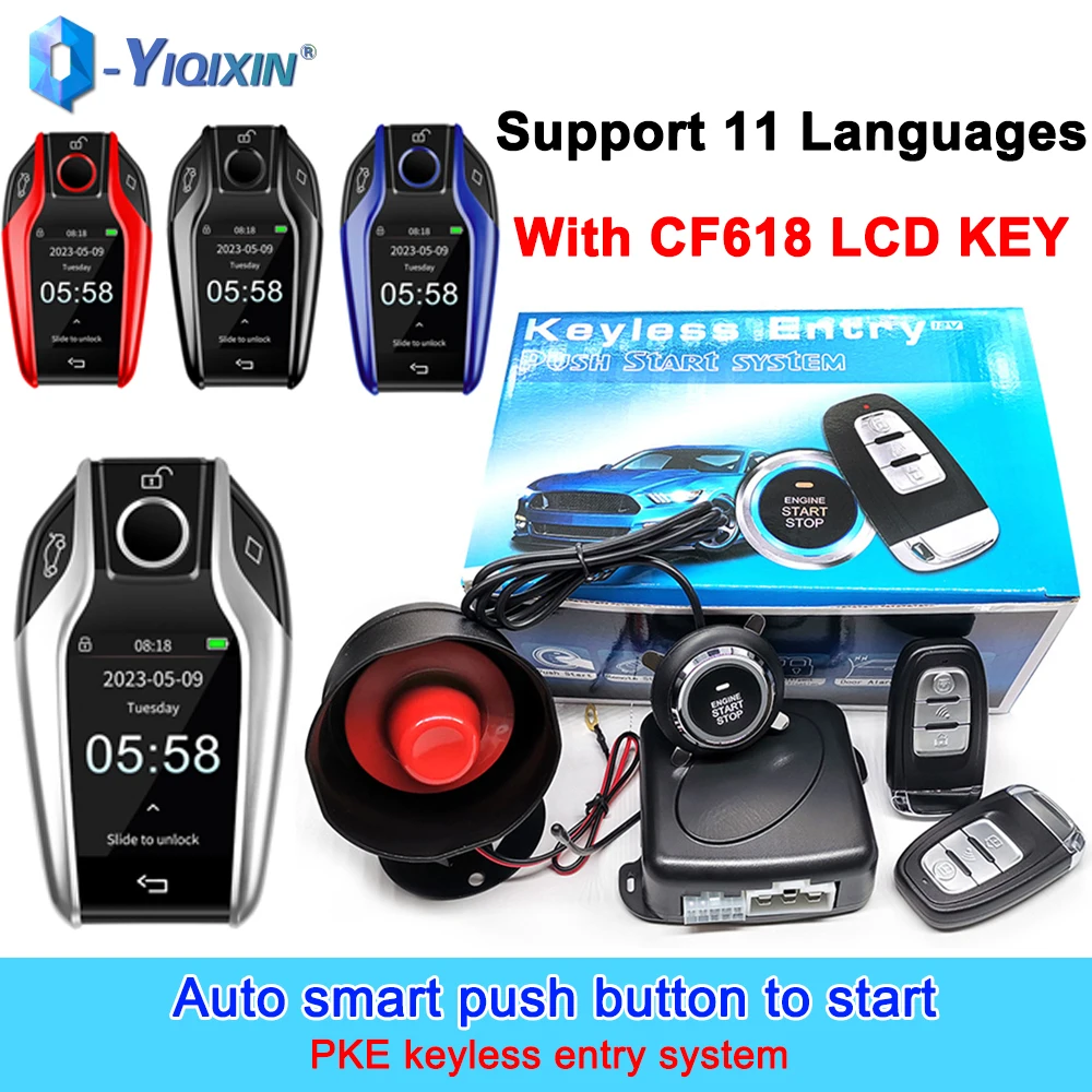 Push-One-Button-Start-Universal-Auto-Start-Stop-Keyless-Entry-System ...