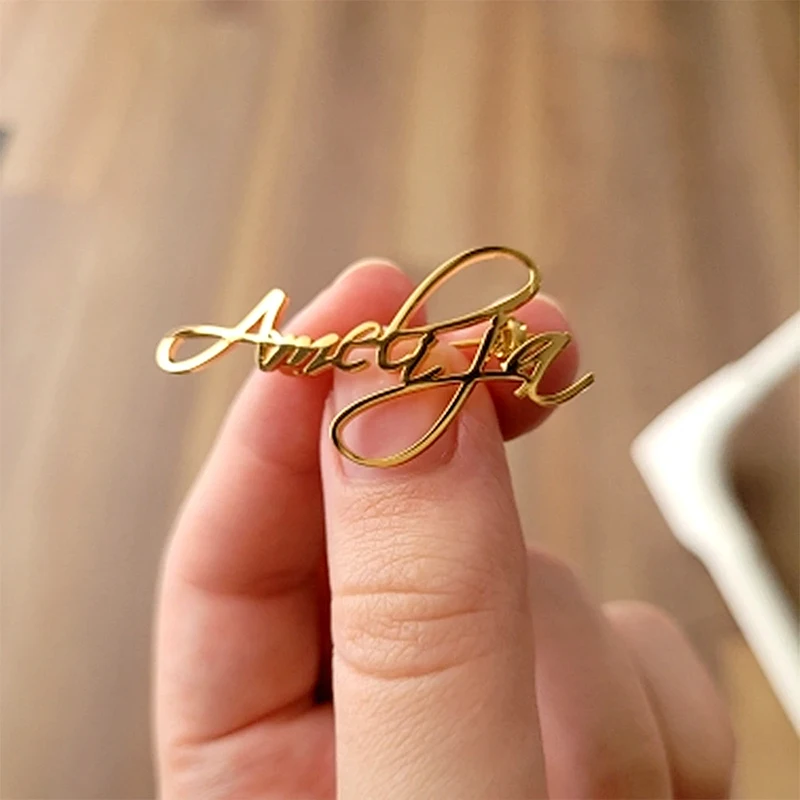 Personalized Customized ﻿﻿﻿﻿Stainless Steel Name Brooches Customization ...