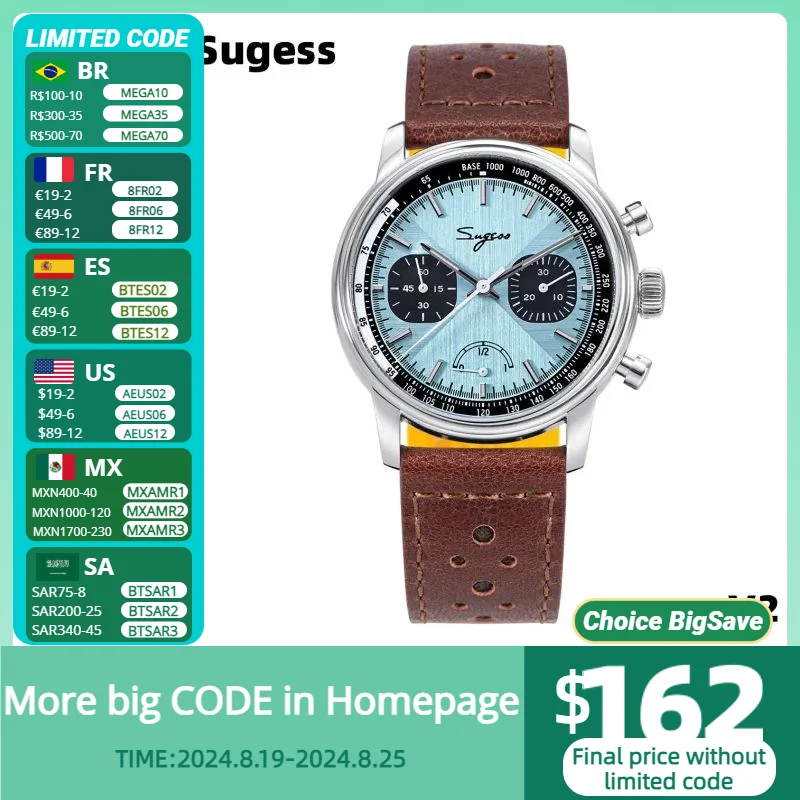 Sugess-Pilot-Watch-Men-ST1906-Movement-Handwind-Chronograph ...
