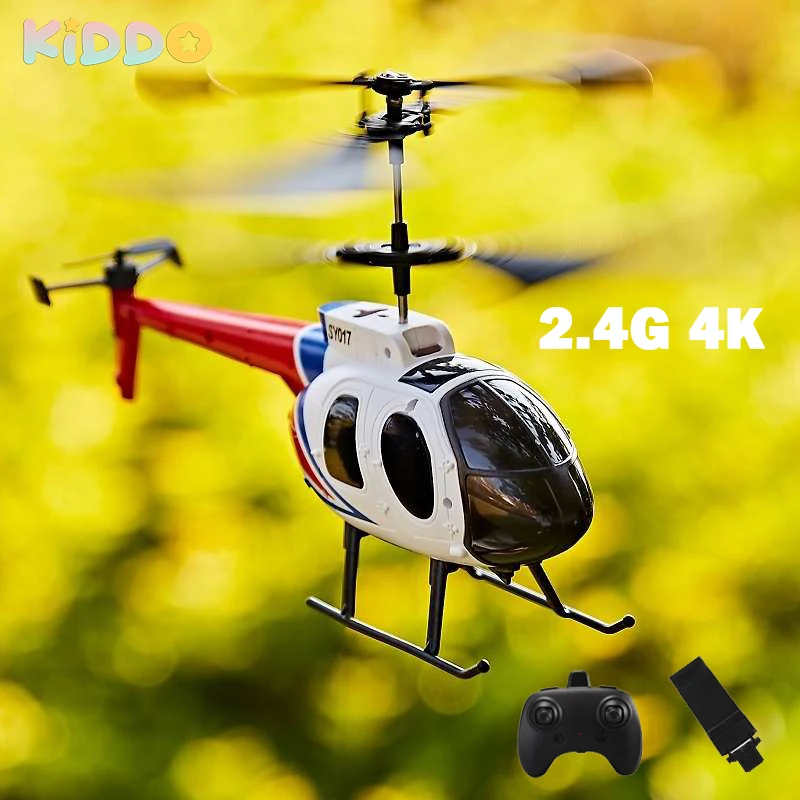 RC Helicopter Military 4CH LED Lights 4K Camera Altitude Hold Remote Control Helicopter For Adults Birthday Christmas Gifts Toys AliExpress