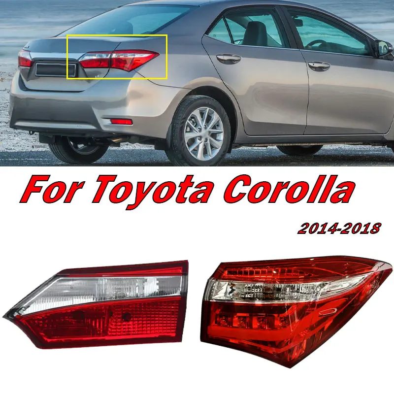 For-Toyota-Corolla-2014-2015-2016-2017-2018-Rear-Tail-Light-Outside ...