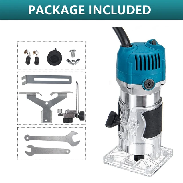 800W Electric Trimmer Woodworking Electric Trimmer 30000rpm Hand ...