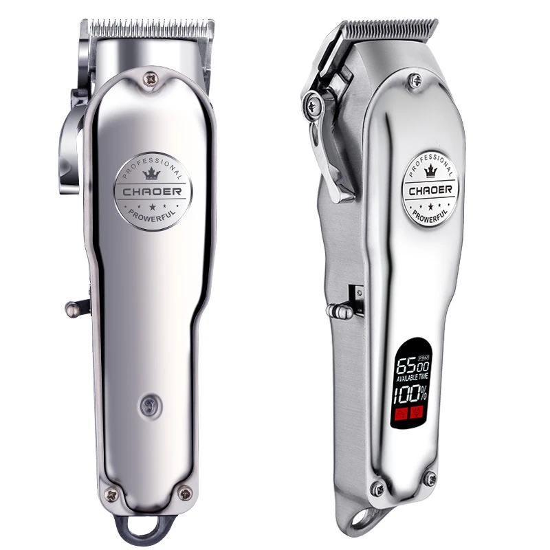 Retro Electric Shear All Metal High-power Barber Cross Border Push Lcd ...